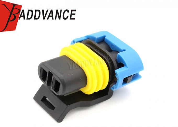 2 Way Female Sealed 150 Series Metri-Pack Connector Black 12052641