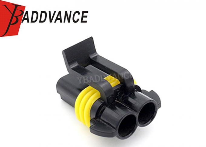 2 Hole Female Weather Pack Electrical Connectors 280 Sealed Series 15300027