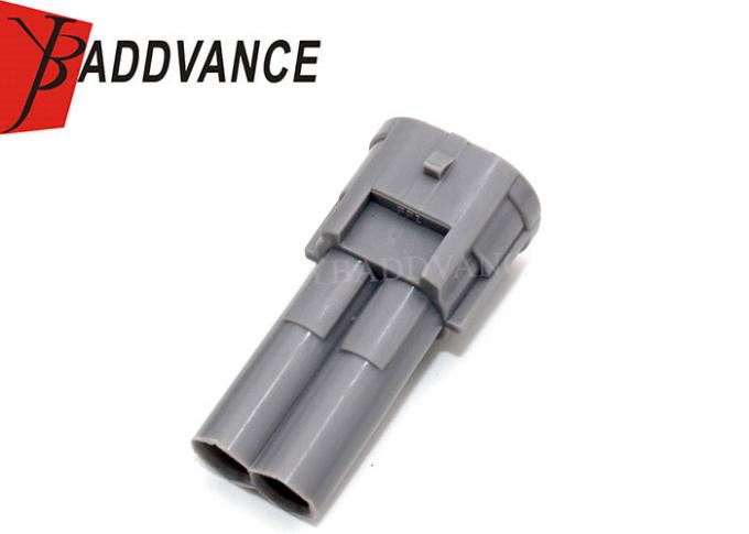 Gray 2 Pin Male Connector / Automotive Waterproof Electrical Connectors ...