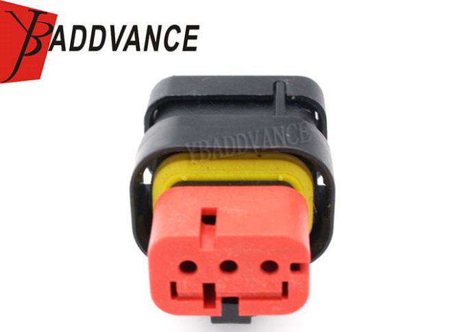 1 Row 3 Pin Amp Superseal Waterproof Connectors 16 Series 18-20 AWG ...