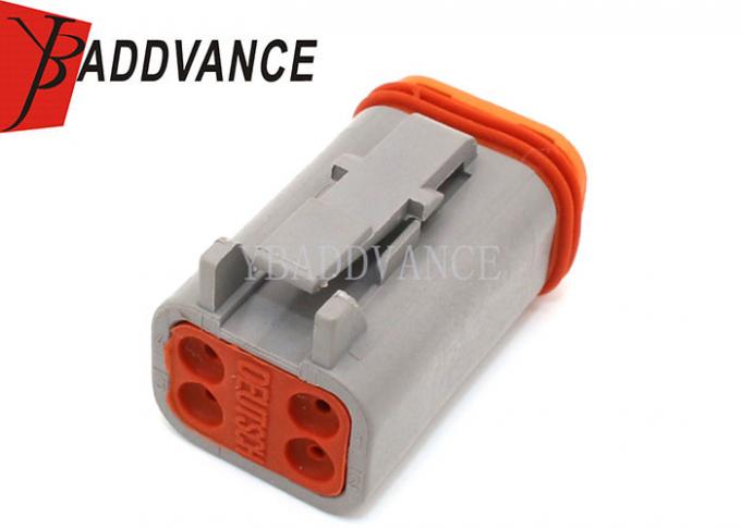 Deutsch DT Series Connectors , 4 Pin Deutsch Connector With Solid Terminals