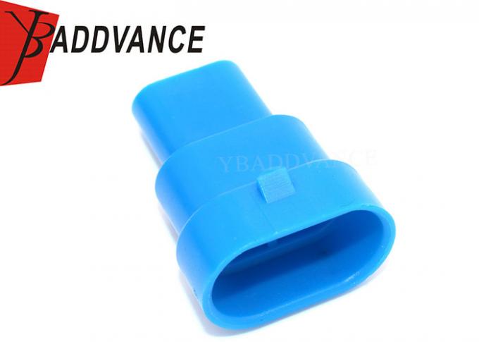 2 Pin Male Blue Waterproof Automotive 9005 Connector with terminals