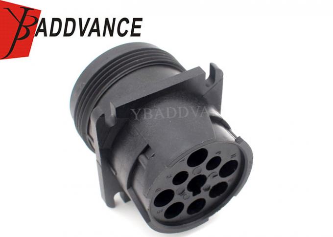 HD10-9-1939P 9 Pin Round Connector Flange Threaded Rear Receptacle ...