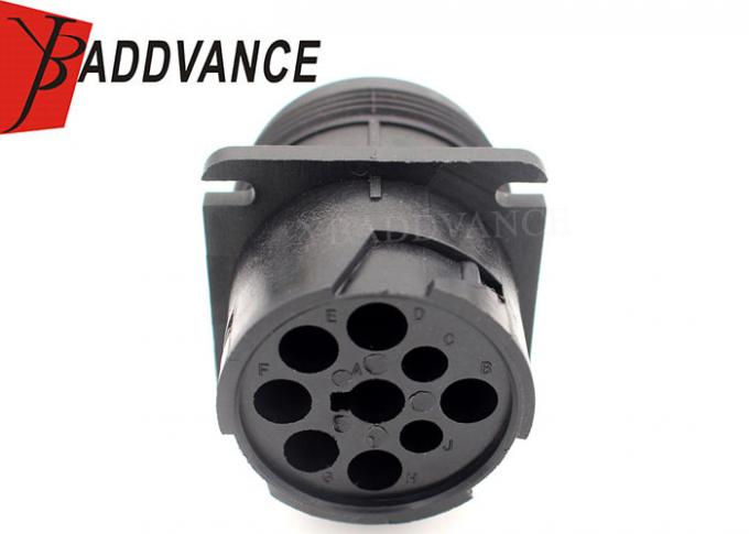 HD10-9-1939P 9 Pin Round Connector Flange Threaded Rear Receptacle ...