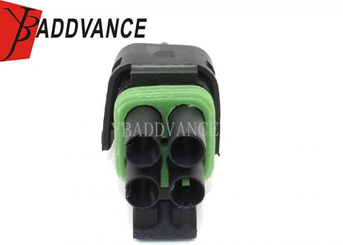 4 Way Female Weather Pack Connector Cable Mount Socket Aptiv / 12015798