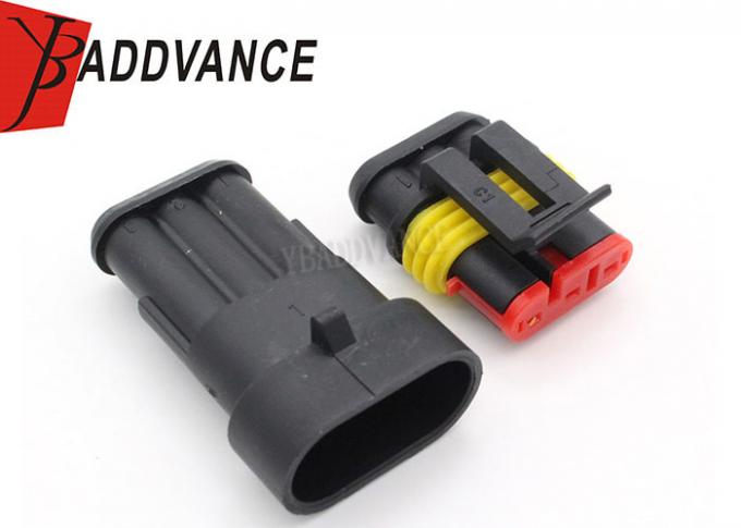 Waterproof 3 Pin Tyco AMP Connectors 282105-1 282087-1 1 Year Warranty