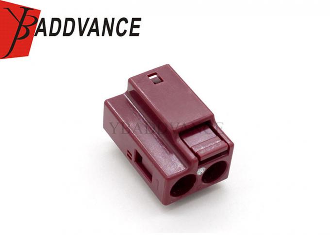 Plastic TE Connectivity AMP Connectors Red 2 Pin Female Connector 16 ...