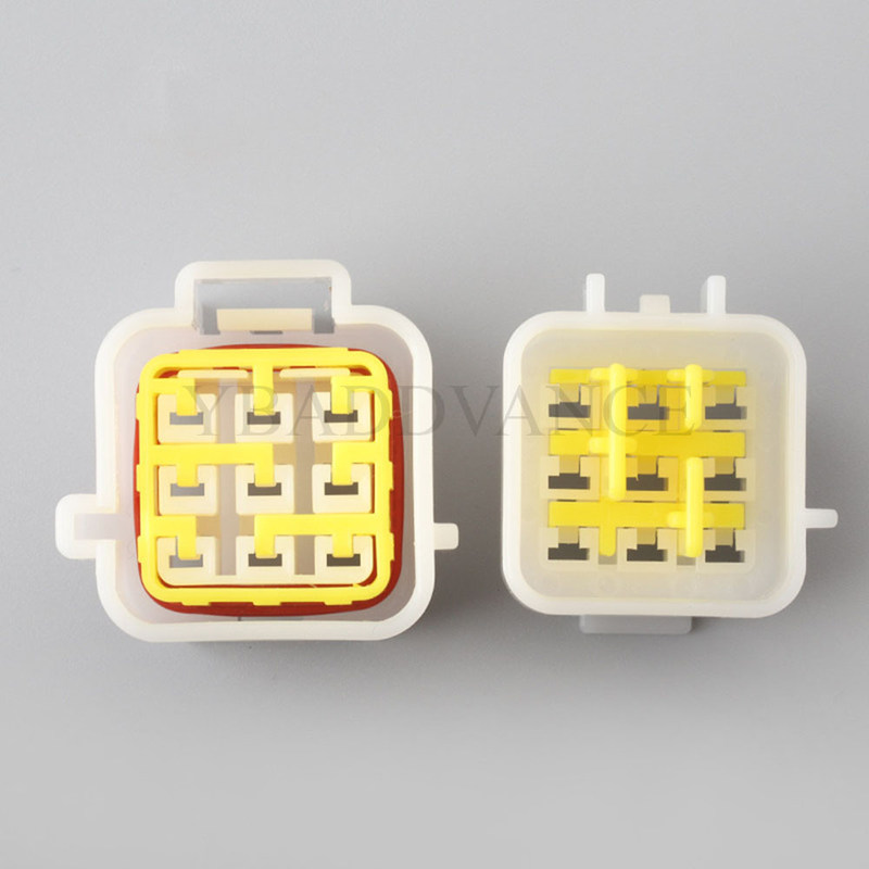 FURUKAWA 9 Pin White Automotive Male Motor Cable Connectors Housing FW ...