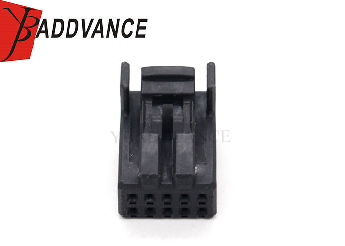 Electrical 10 Pin Female Connector Black Color With Terminals For ...