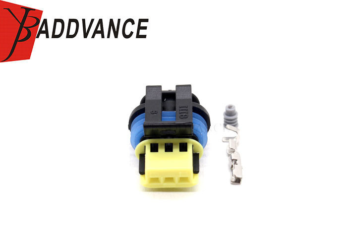 Waterproof Female 3 Pin GT 150 Series Connector Housing For GM 15336029