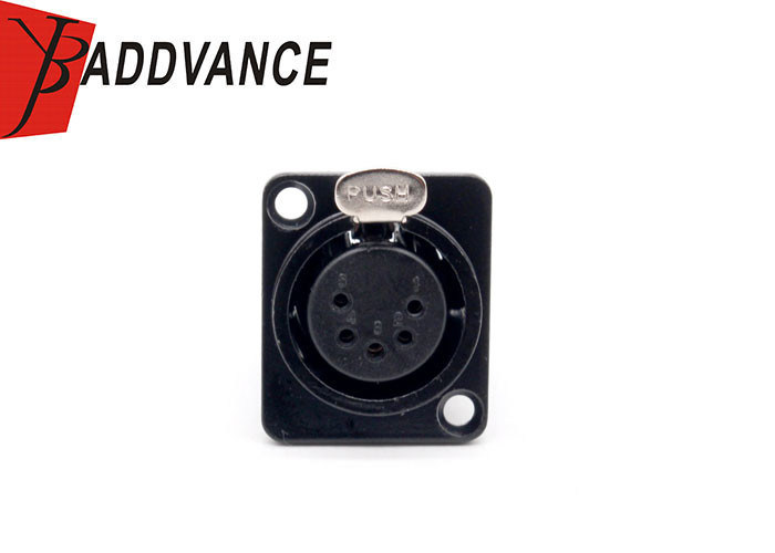 NC5FD-L-BAG-1 XLR DL Series 5 Pin Female Black Lighting Panel Jack ...