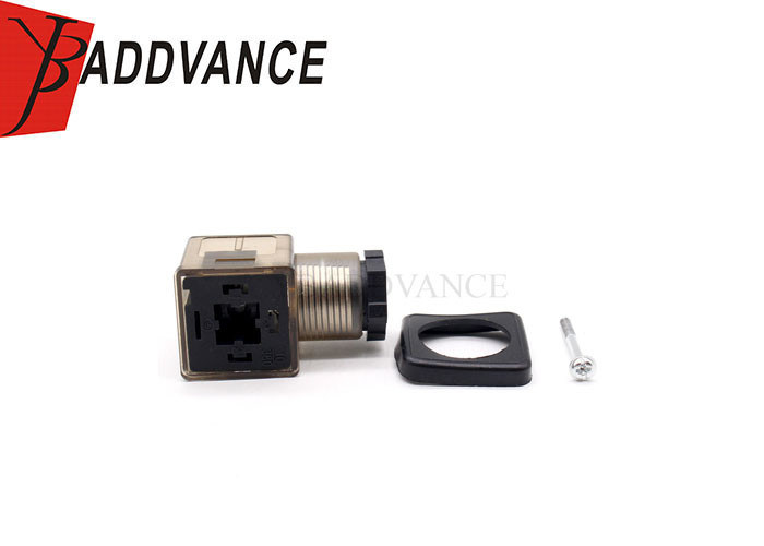 High quality DIN 43650A Solenoid Valve Coil Connector With LED ...