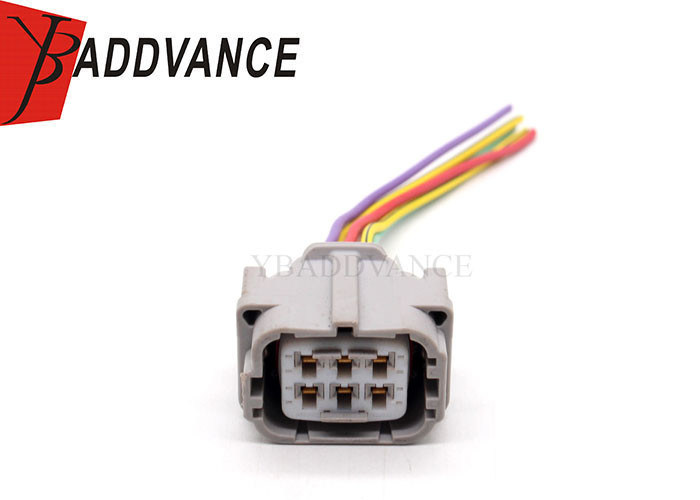 Waterproof Automotive Female 6 Pin Headlight Connector Wire Harness For ...