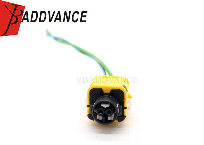 Black and Yellow 2 Pin Female PBT GF15 Auto Airbag Connector Plug Wire ...