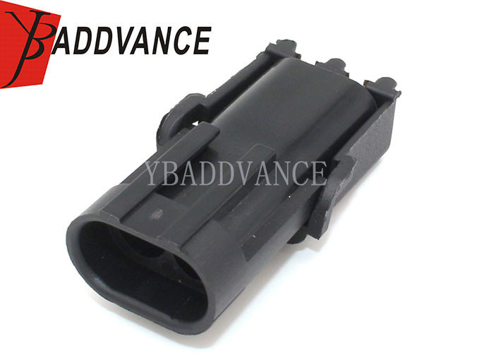 Delphi Weather Pack Wire Connectors / 1 Row 2 Way Male Connector 12010973