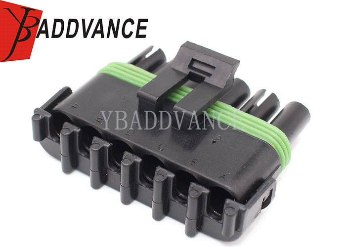 Black 6 Way Female Weather Pack Connector 6 Position 12015799 41x52 ...