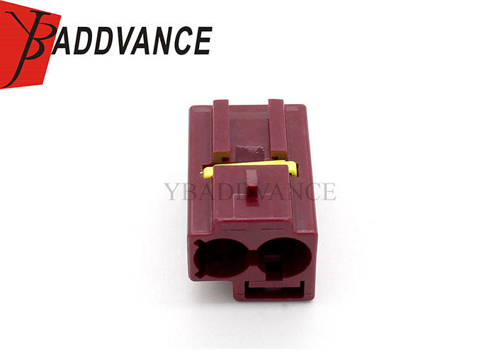 Plastic TE Connectivity AMP Connectors Red 2 Pin Female Connector 16 ...