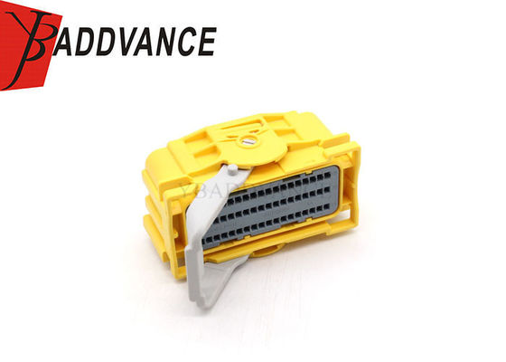 Yellow Color Delphi 54 Pin Female PBT GF20 Auto Wire-to-Board ECU Connector