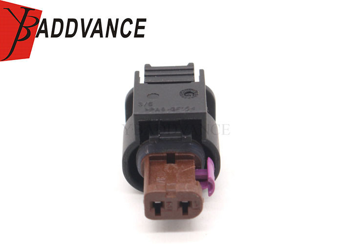 42811300 FEP Waterproof Female 2 Pin Electric Connector With Terminals ...
