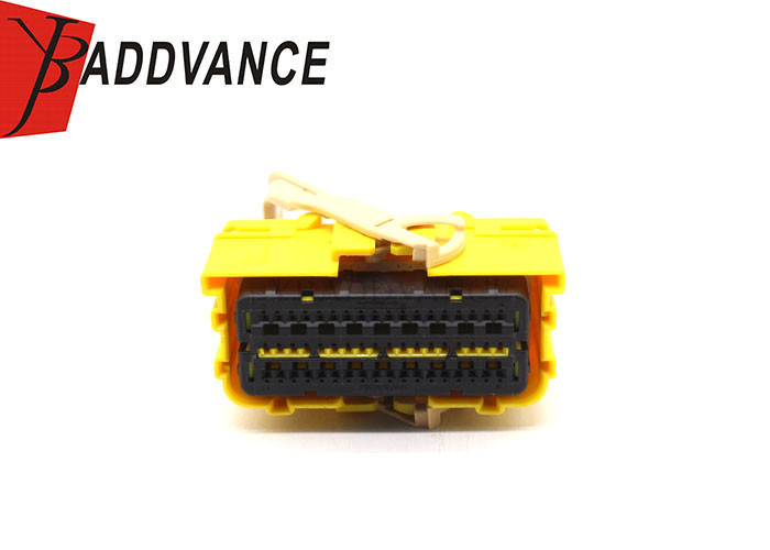 Tyco TE Connectivity PBT Female 54 Pin Yellow Automotive Wire Harness ...