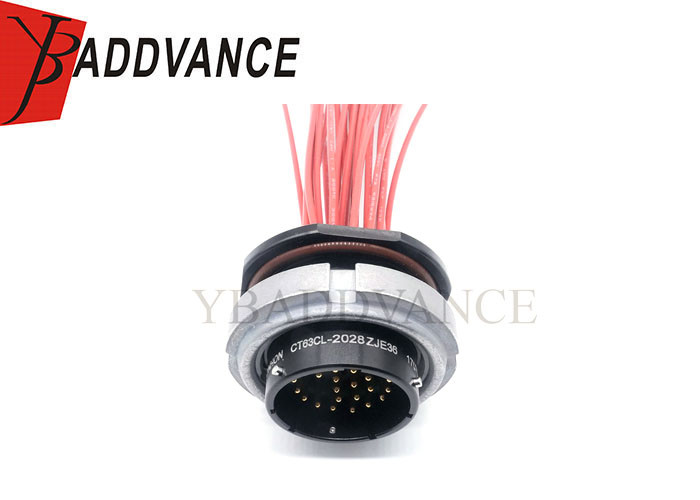 CT63CL-2028ZJE36 Metal Male Auto High Speed 26 Pin Wire Harness With ...