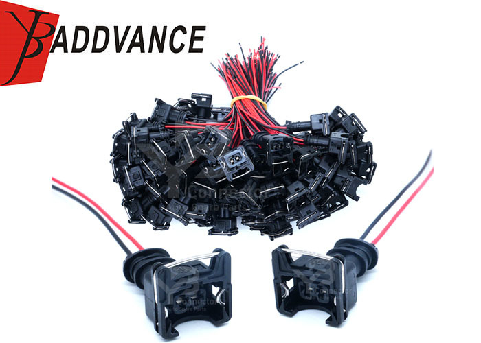 282189-1 2 Pin Female Waterproof EV1 Fuel Injector Connector Ignition ...