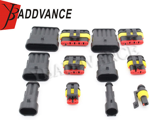 Female And Male Te Connectivity Automotive Connectors 1-6 Pin Superseal ...