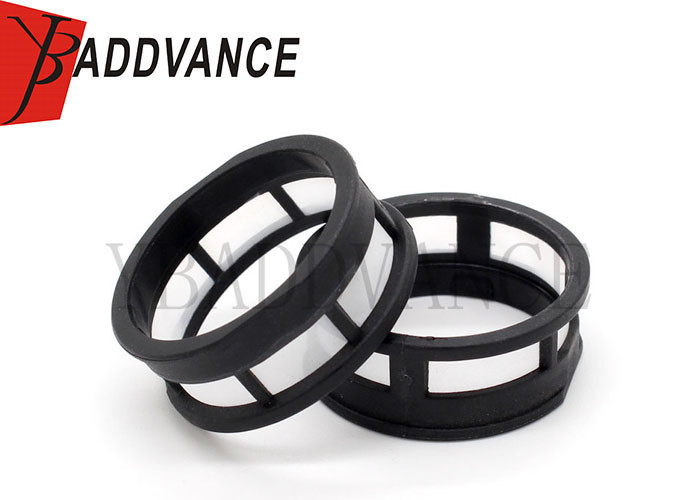 Round Black Micro Fuel Filter For Petrol Fuel Injector Small Size ...