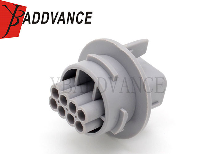 Gray Waterproof Electrical Plastic 8 Pin Connector 2 Row For Motorcycle