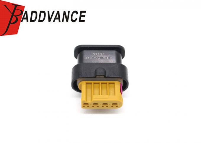 4K0 973 704 B Automotive 4 Pin Female PBT Connector For VW Audi Skoda ...