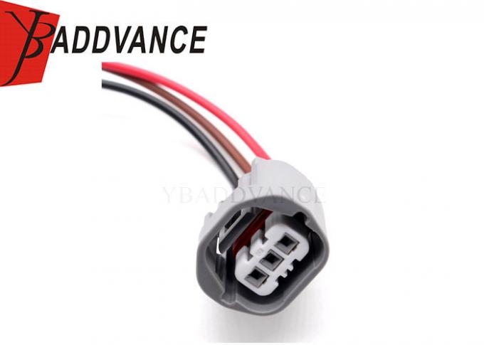 3 Pin Automotive Grey Female Connector Waterproof Wire Harness For Car