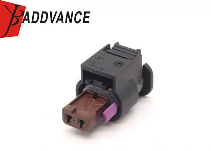 42811300 FEP Waterproof Female 2 Pin Electric Connector With Terminals ...