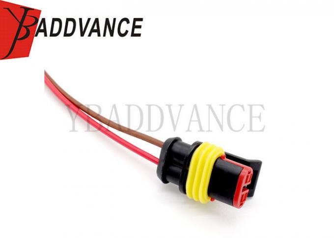 2 Way AMP SUPERSEAL 1.5 Series Female Connector Pigtail 282080-1