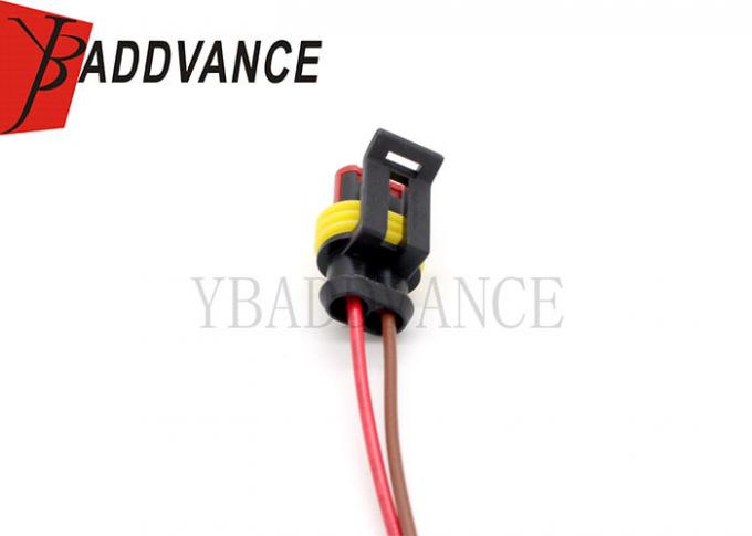 2 Way AMP SUPERSEAL 1.5 Series Female Connector Pigtail 282080-1