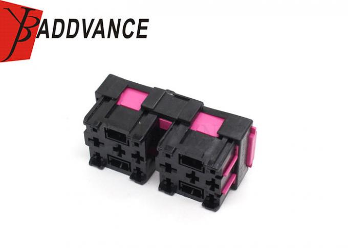 18 Pin Black Female Unsealed Automotive Electrical Connectors For ...